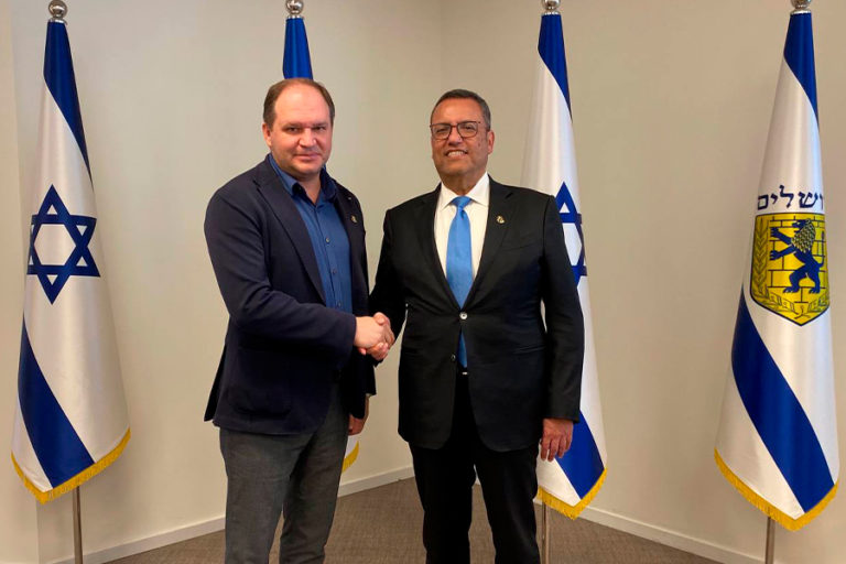 Ion Ceban s-a întâlnit cu primarul Ierusalimului - Ion Ceban